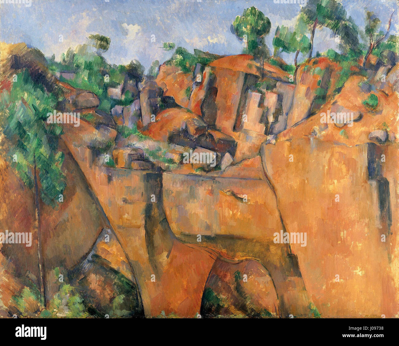 Paul Cézanne’s 'La carrière de Bibémus' depicts a natural quarry ...