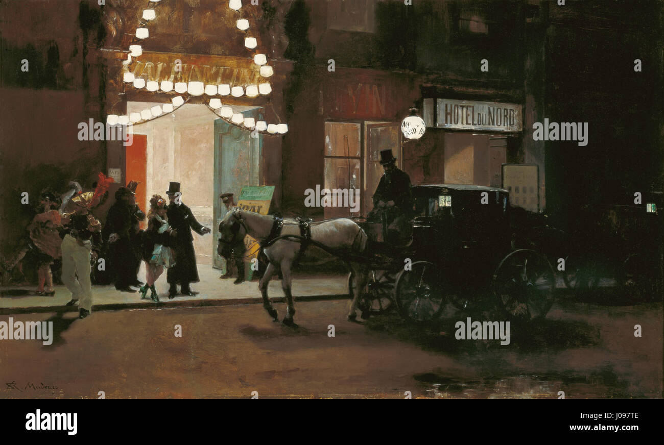 Raimundo Madrazo's 'Salida del baile de máscaras' (Exit from the ...