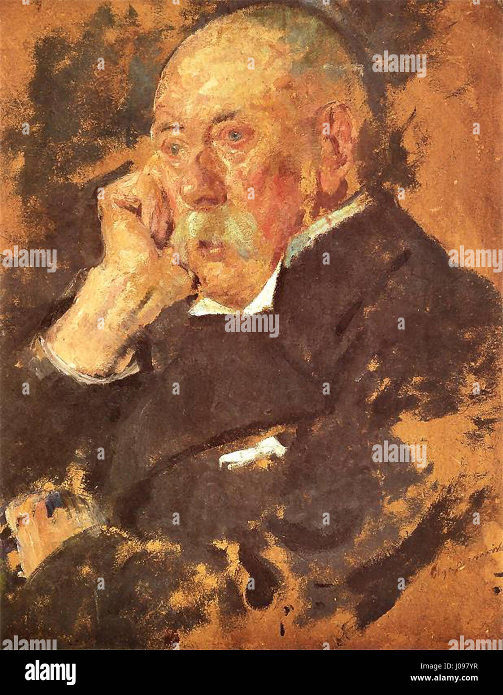 Olga Boznańska's 'Portret Mężczyzny' (Portrait of a Man) captures the ...