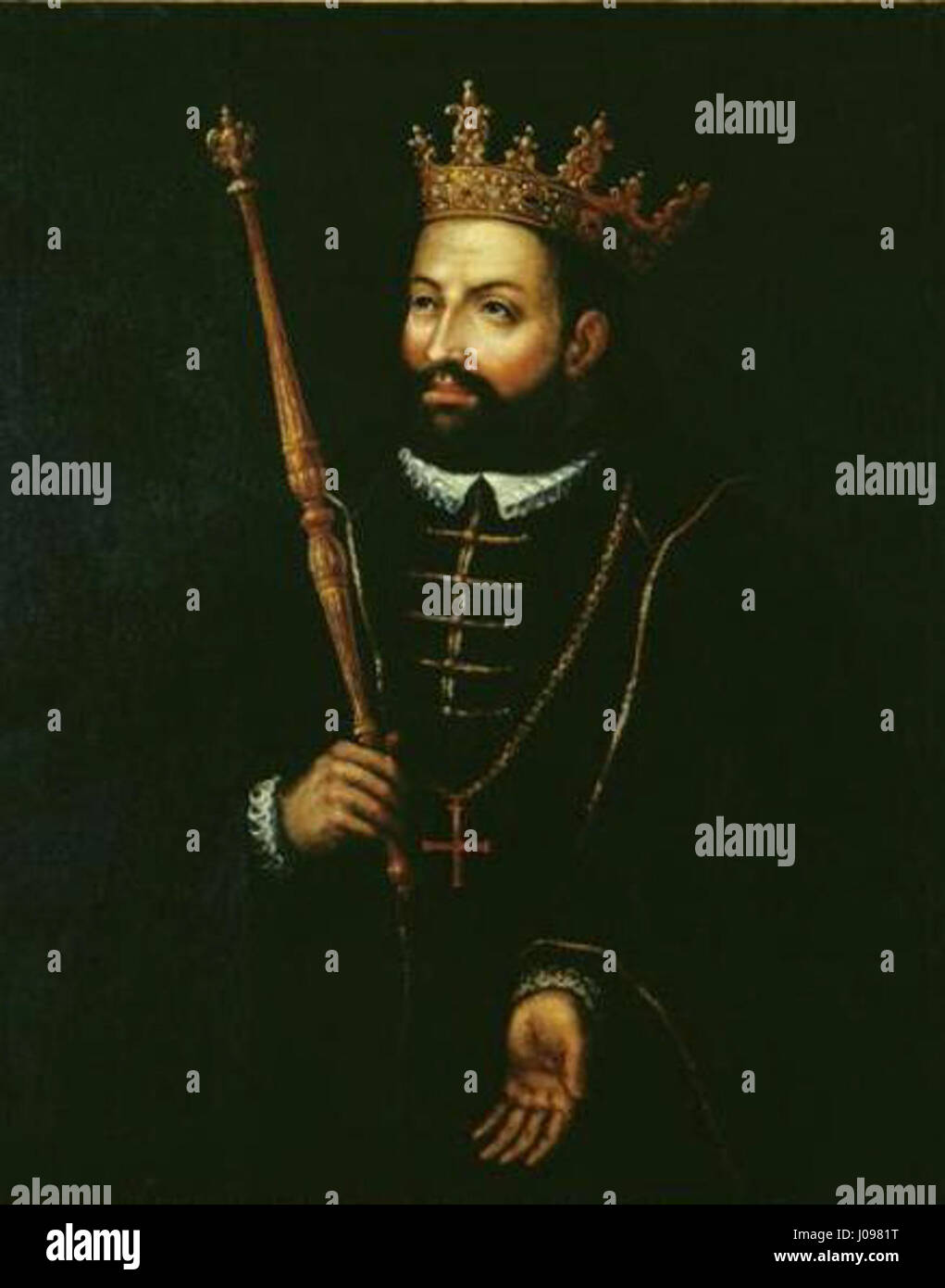 This portrait of King João III of Portugal, painted in Évora, captures ...