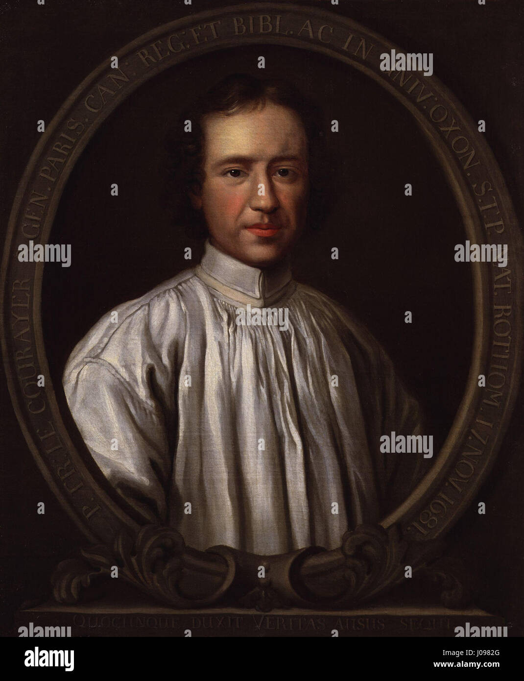 This portrait of Pierre François Le Courayer, painted by an unknown ...