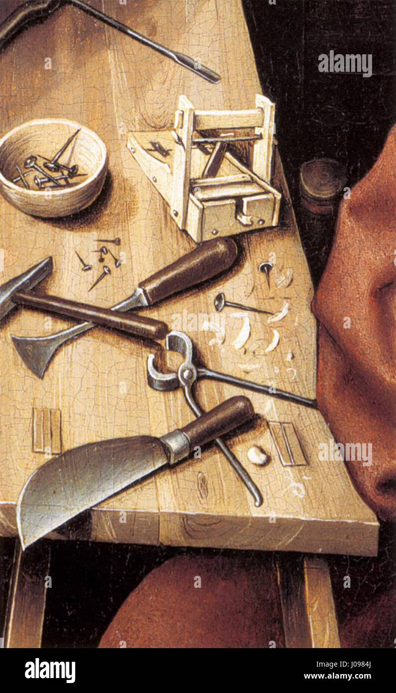 Robert Campin - Mérode Altarpiece (detail) - WGA14424 Stock Photo - Alamy