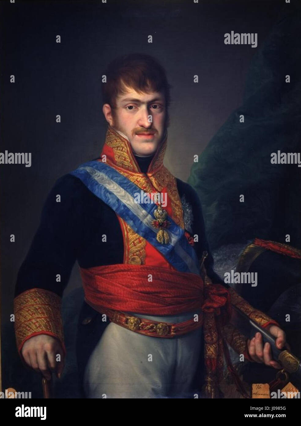 The portrait of Infante Carlos María Isidro de Borbón, painted by ...