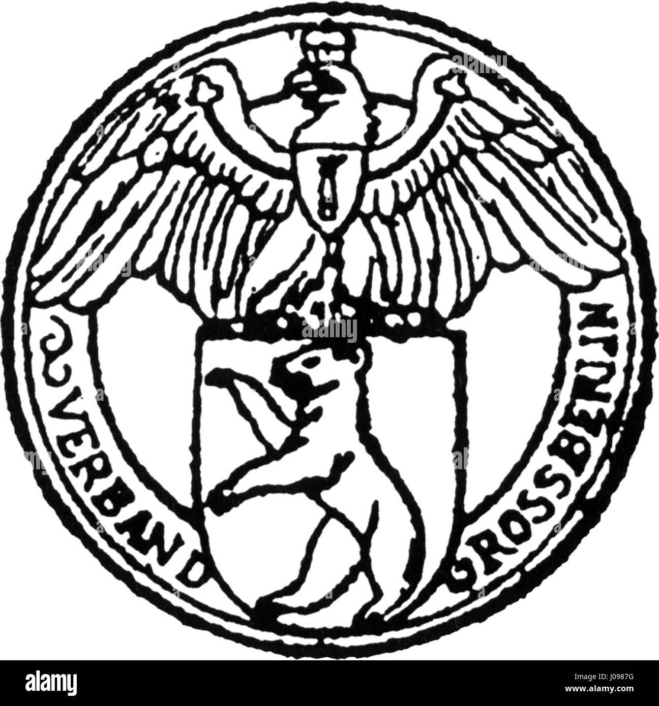 This seal, dated 1912, symbolizes the union of the Greater Berlin ...