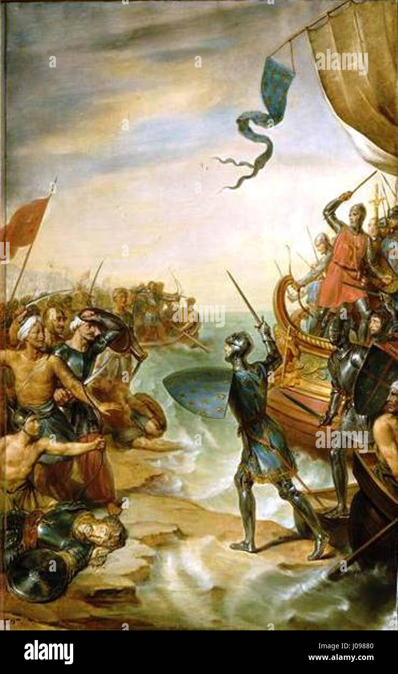 This artwork by Rouget depicts the liberation of Saint Louis at ...