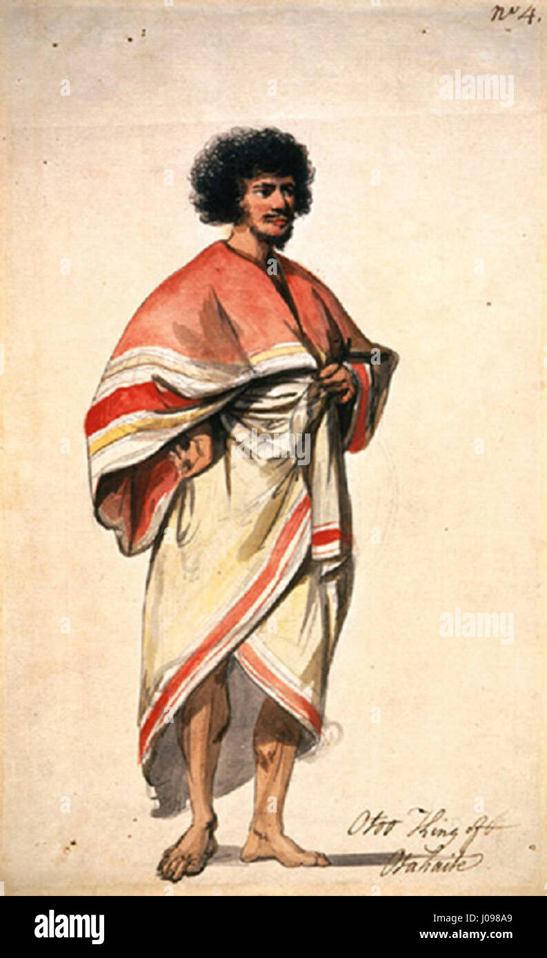 'Otoo, King of Otahaite' by Philippe Jacques de Loutherbourg depicts ...