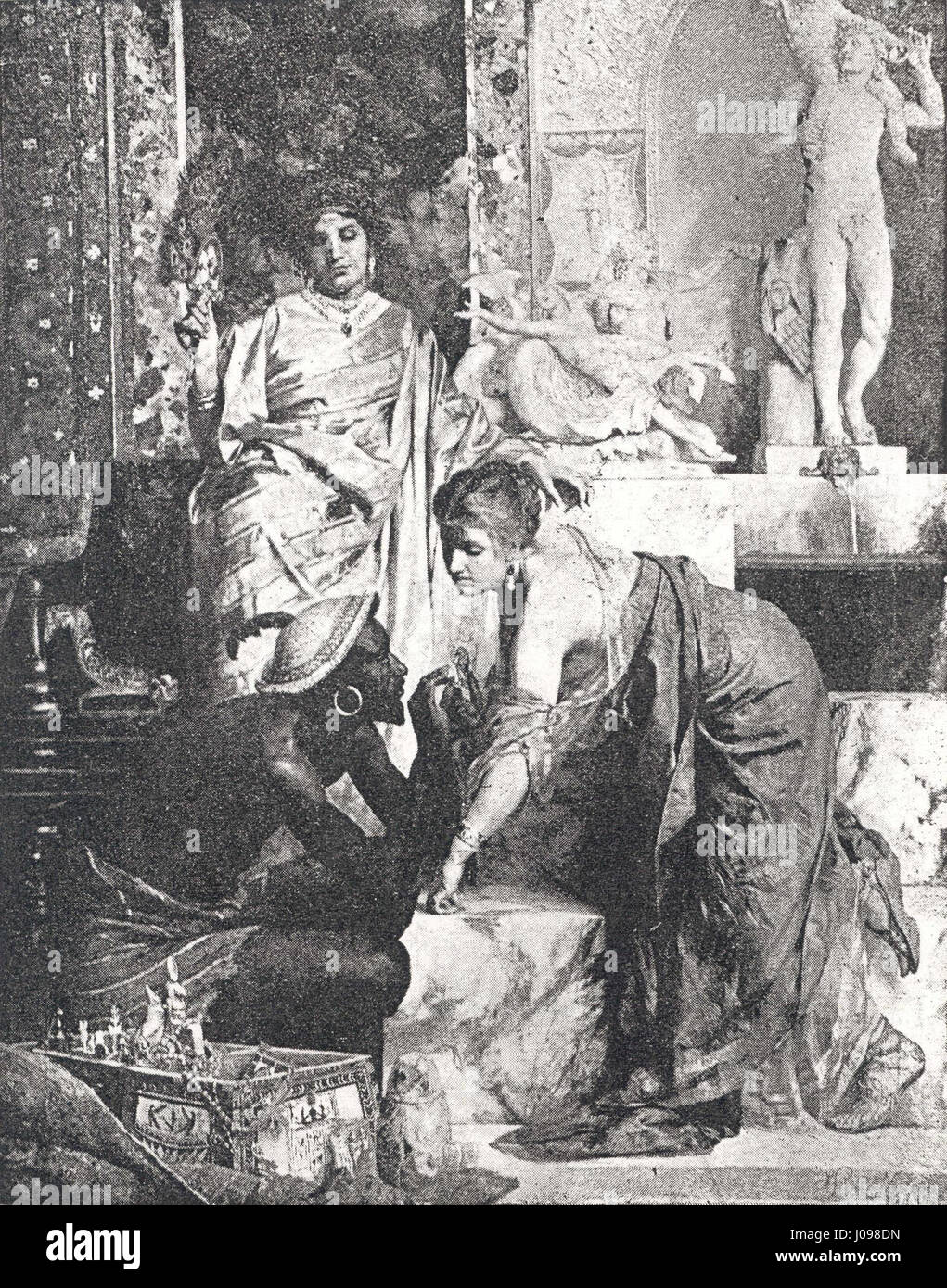 'Sprzedaż amuletów' (Sale of Amulets) is a painting by Polish artist ...