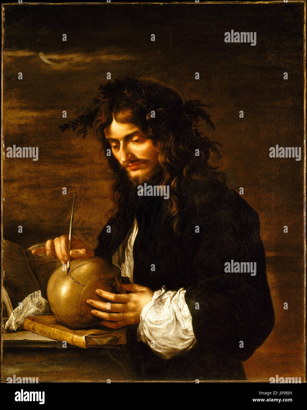 Salvator Rosa's self-portrait, painted between 1615 and 1673, shows the ...