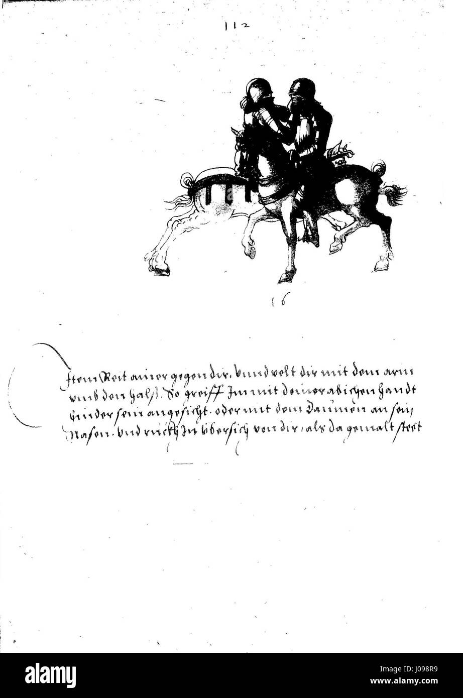 A 16th-century German fencing manual, 'Rast Fechtbuch', attributed to ...