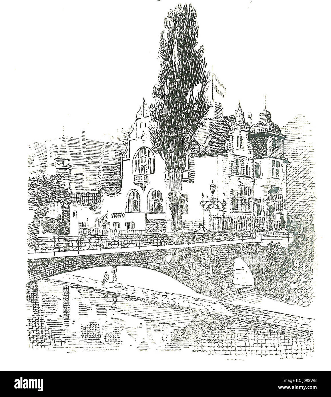 'Stragburg Palatia - Haus' is a depiction of a grand architectural ...