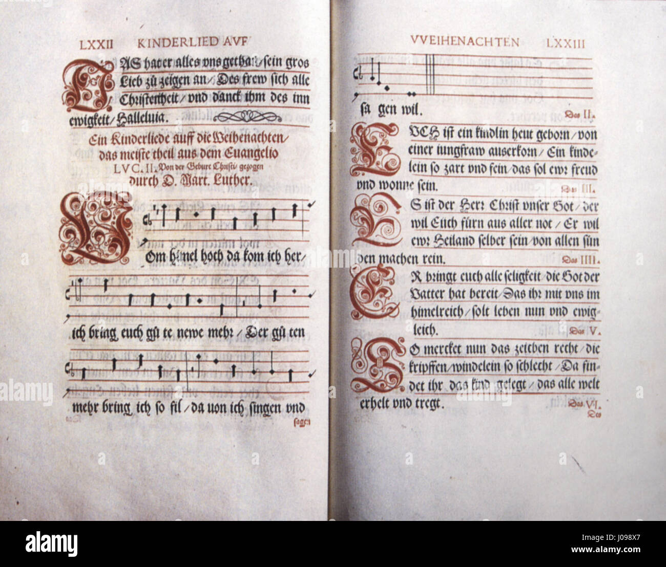 The 'Stragburger Gesangbuch' (1541) contains hymns and religious songs ...