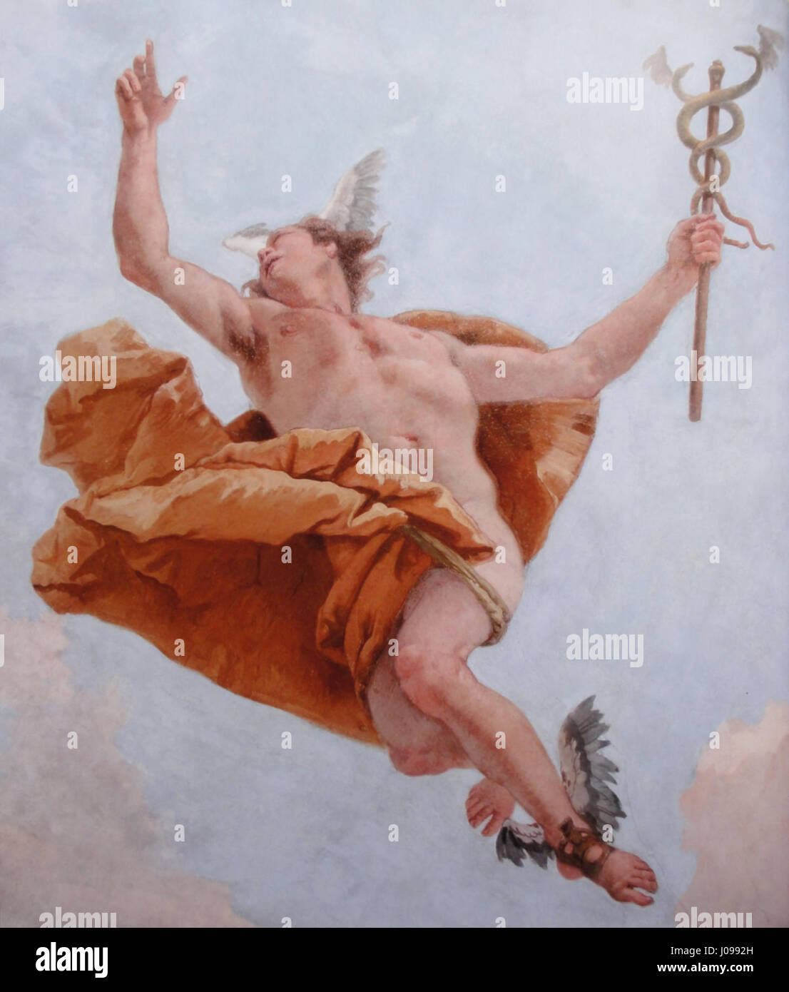 Giovanni Tiepolo's fresco in the Würzburg Residence’s staircase depicts ...