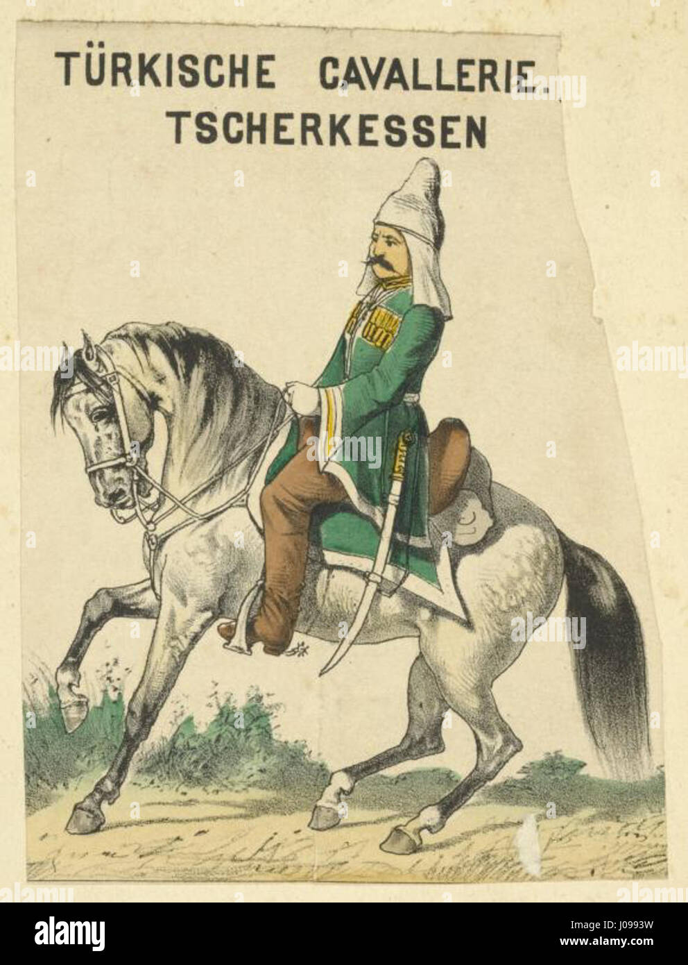 'Türkische Kavallerie Tscherkessen' (Turkish Cavalry Circassians ...