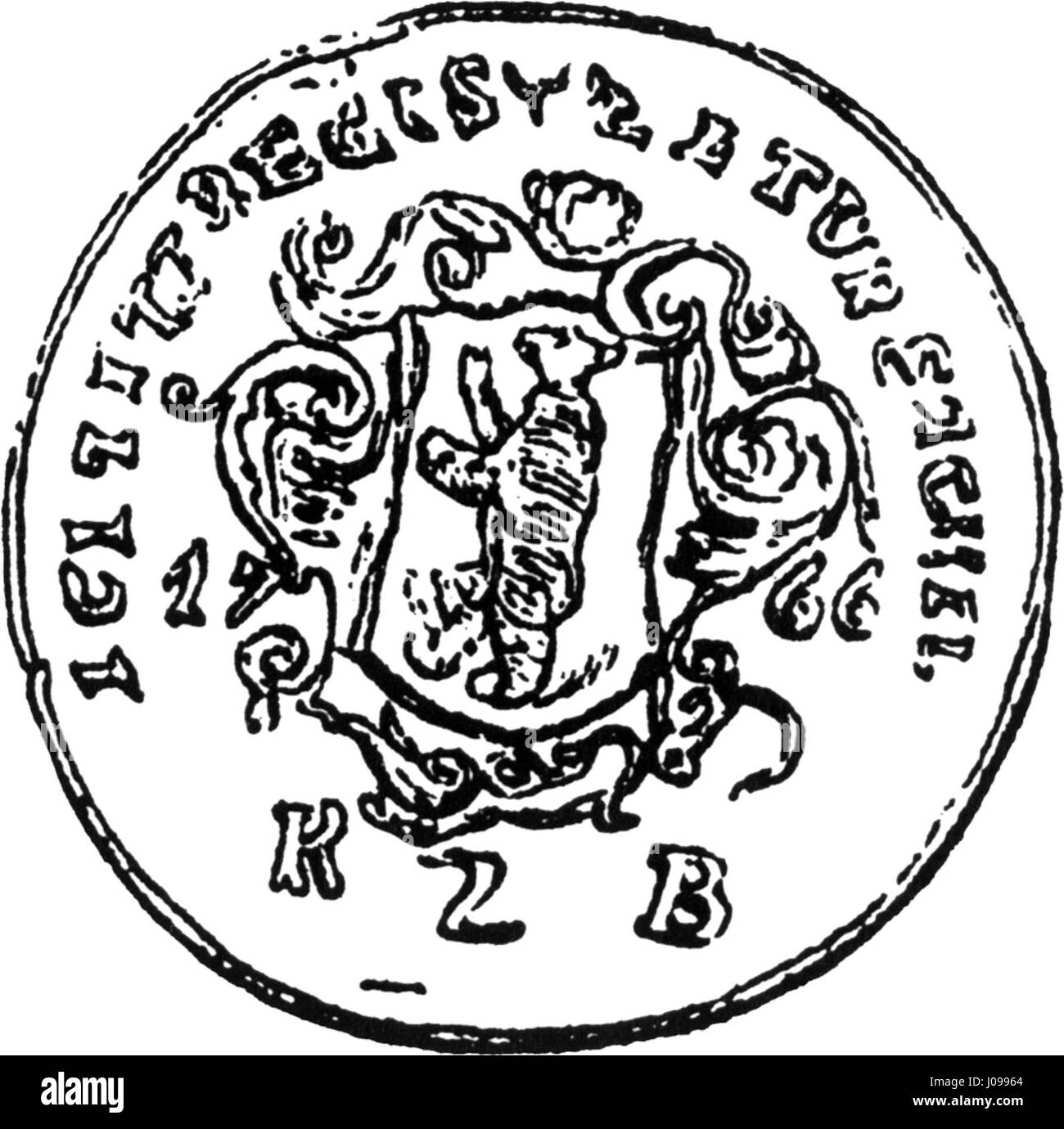 The Seal of Berlin from 1766, used in official documents and ...