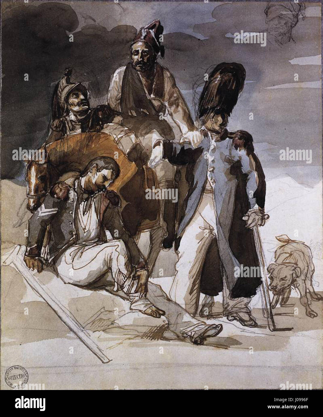 Théodore Géricault's 'Wounded Soldiers Retreating from Russia' depicts ...