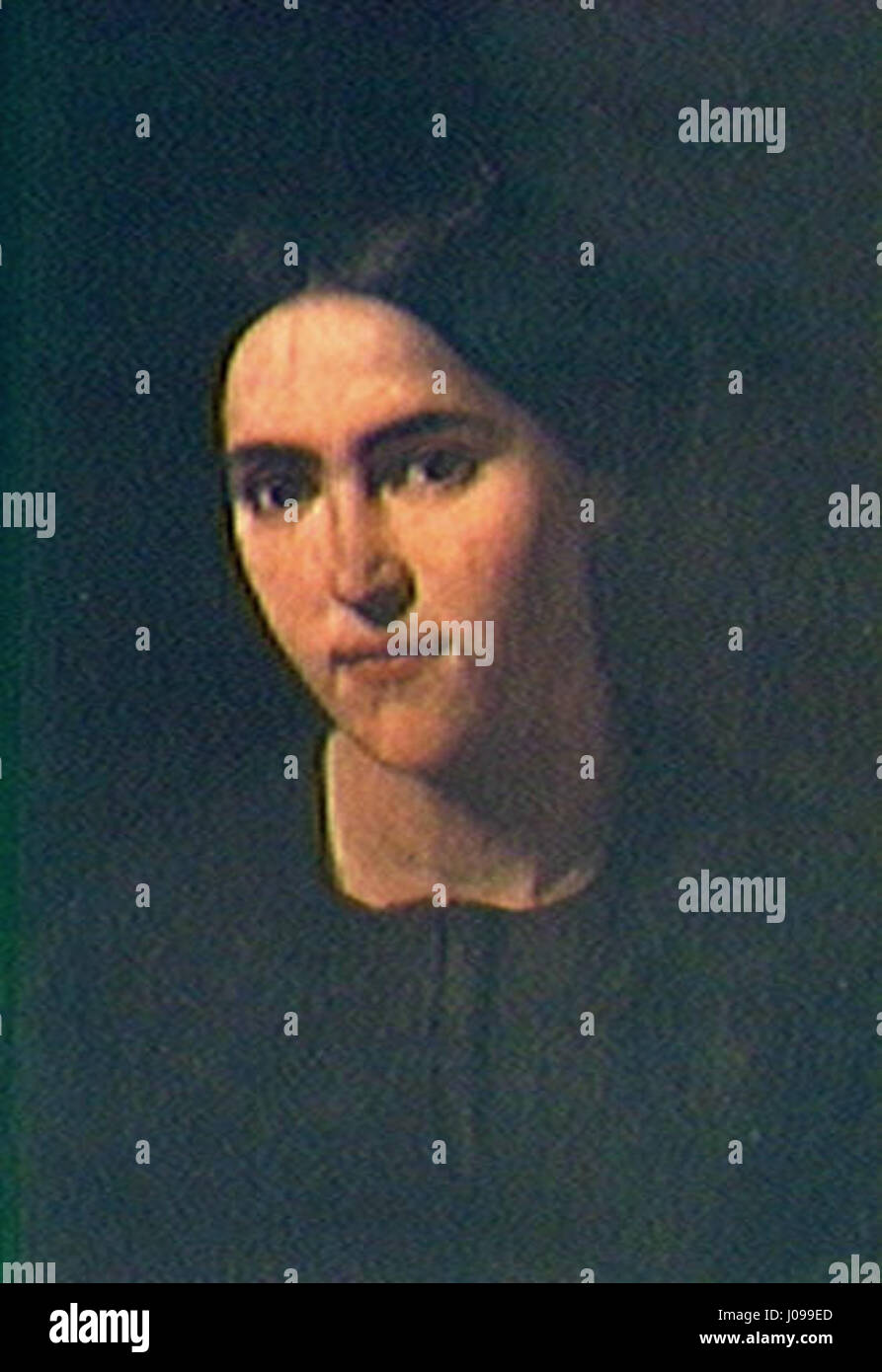 Victor Meirelles' 'Estudo de cabeça feminina' (Study of a Female Head ...