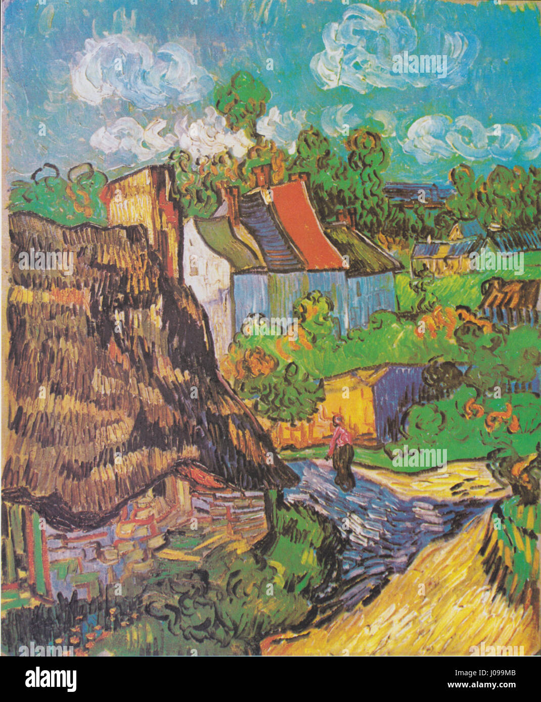 Vincent van Gogh’s 'Häuser in Auvers' captures the rural French town of ...