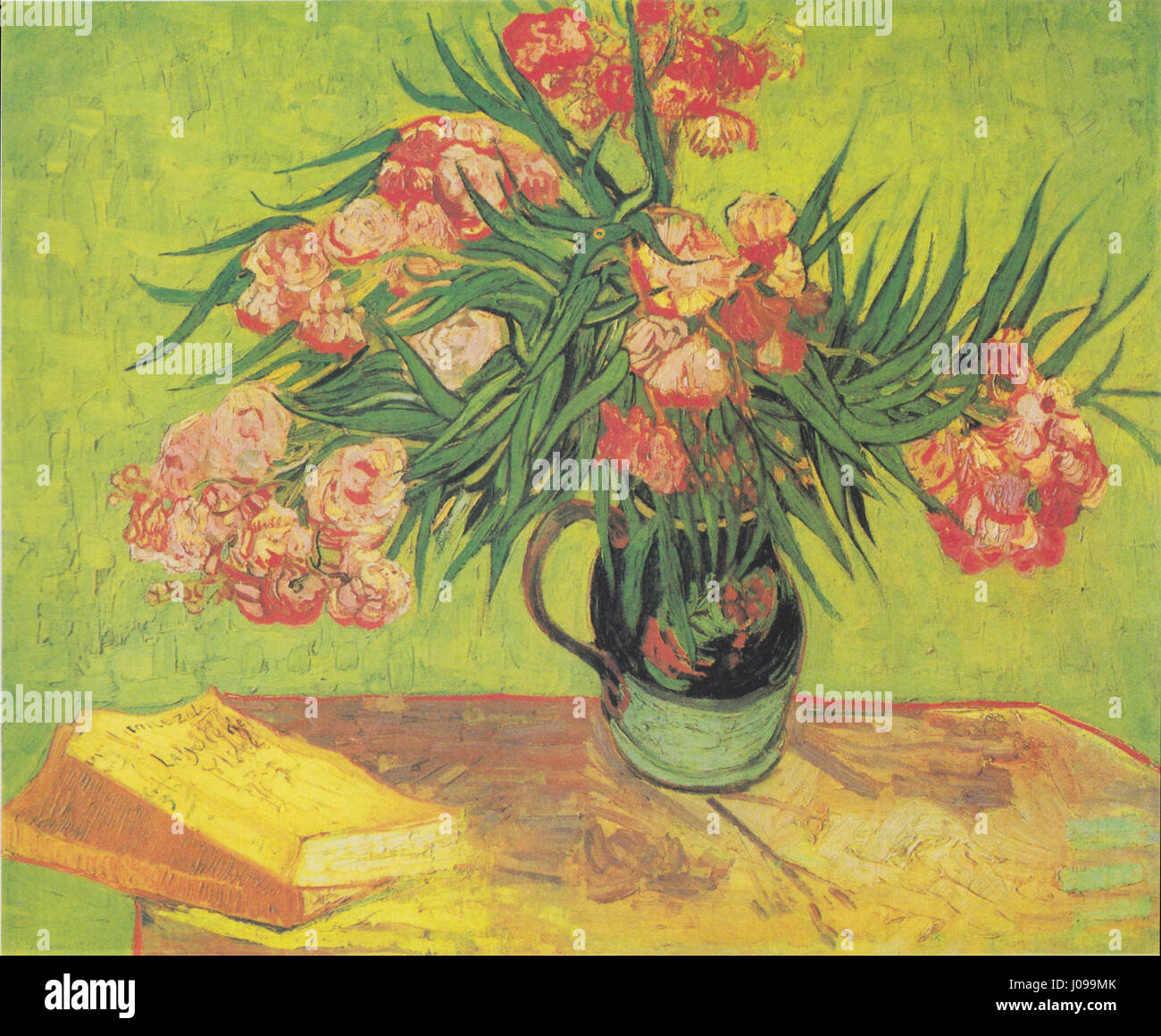 Vincent van Gogh’s 'Vase mit Oleander und Bücher' (1888) is a still ...
