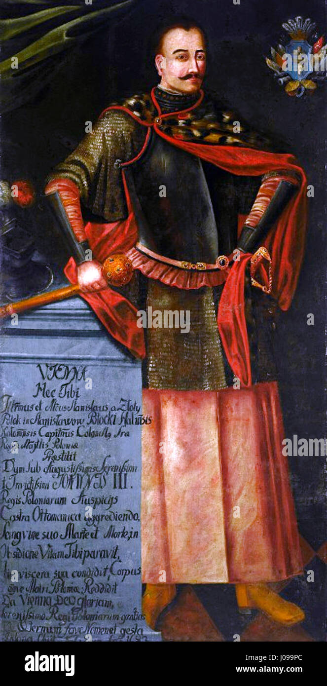 Stanislaw Potocki, a Polish noble and artist from the late 17th century ...