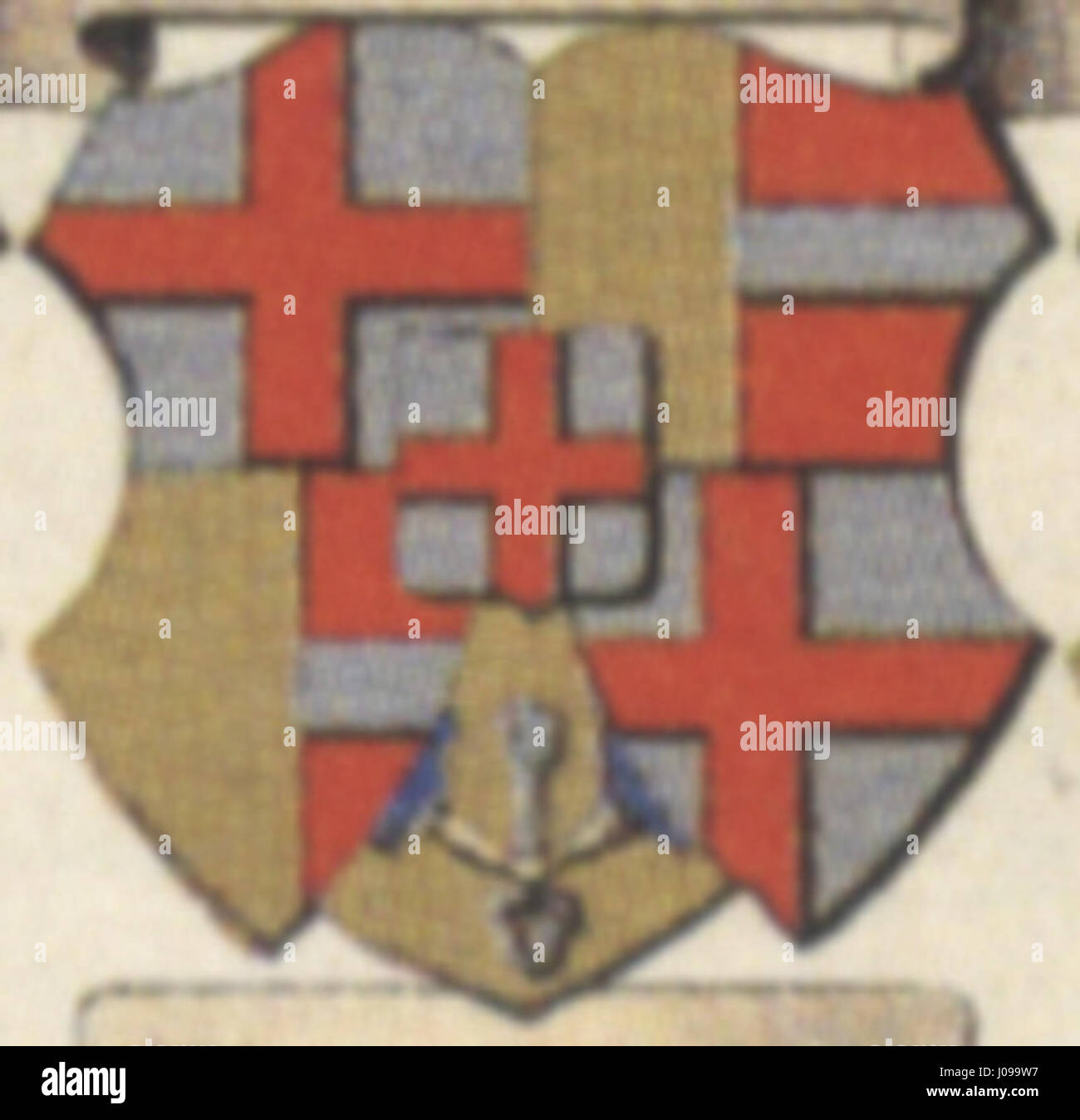 This coat of arms belongs to Franz Conrad von Rodt, Bishop of Konstanz ...