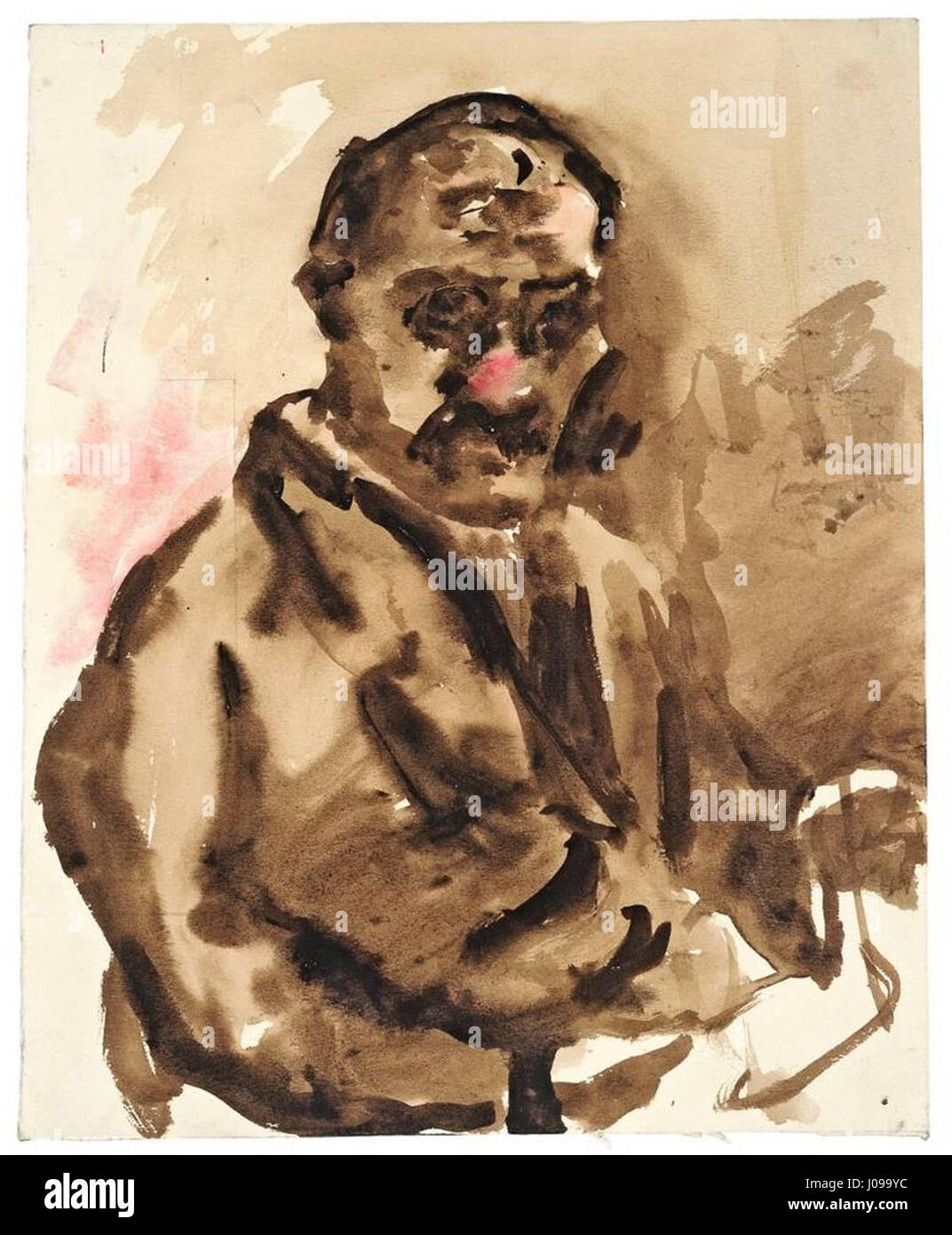 ‘Selbstporträt en face’ by Lovis Corinth is a direct, frontal self ...