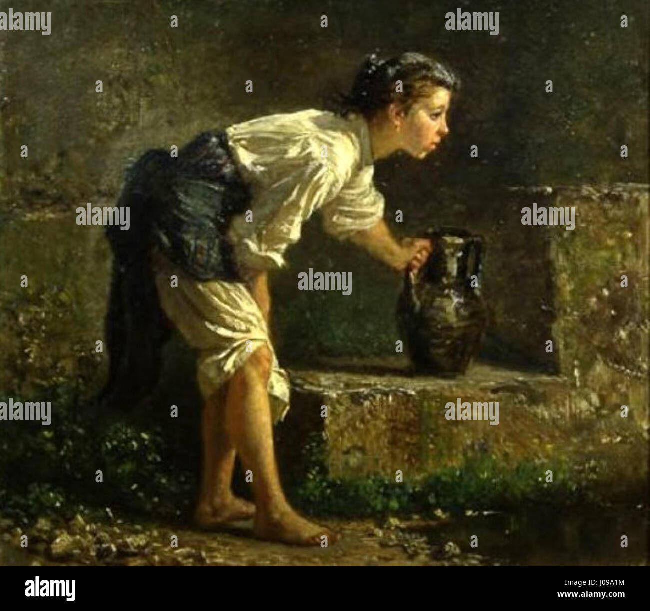 Mary Cassatt's 'Young Neapolitan Girl at the Source' captures a moment ...