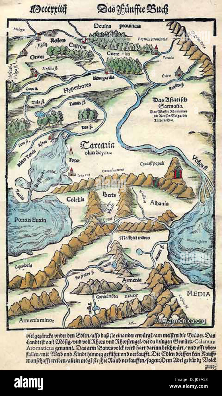 This map, 'Tartaria & Asiatic Sarmatia', from Sebastian Münster’s ...