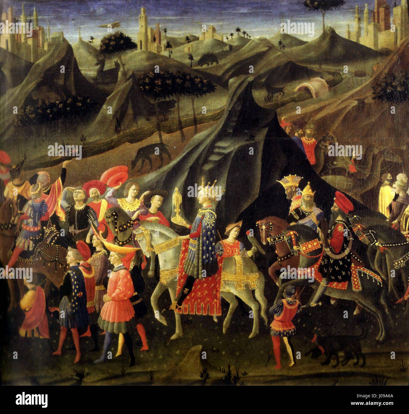 Zanobi Strozzi, Le cortège des Rois Mages Stock Photo - Alamy