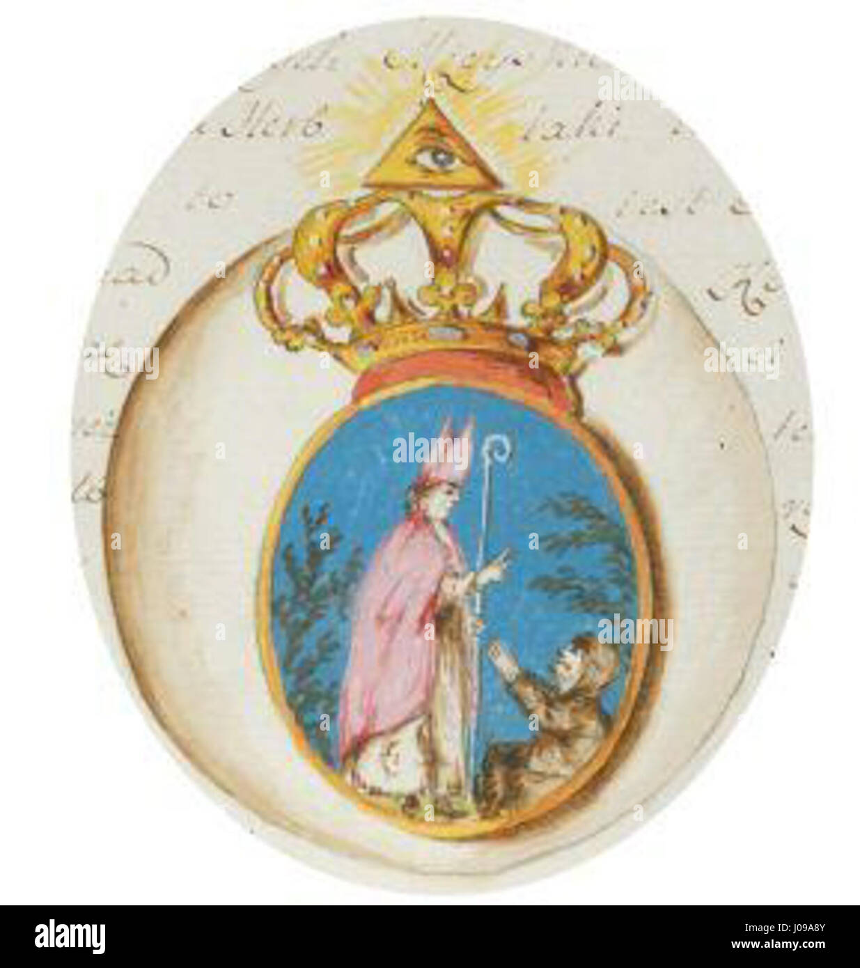 The Ziezmariai coat of arms from 1791 represents the heraldic design of ...