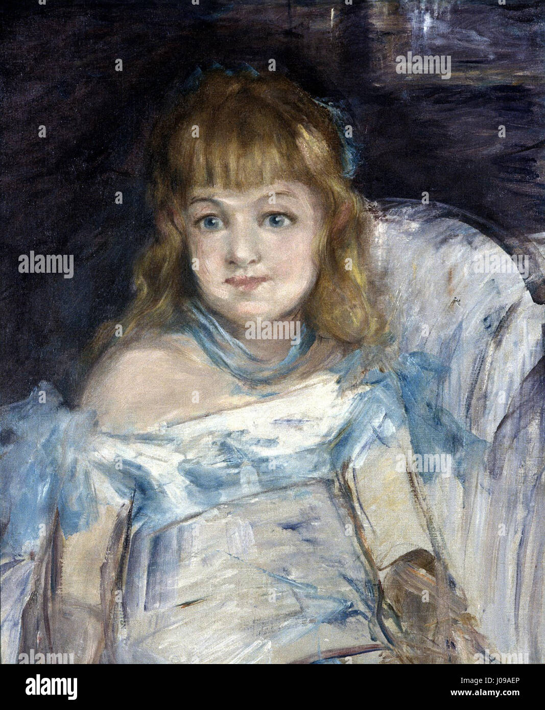 Édouard Manet's 'Little Girl in an Armchair' portrays a young girl ...