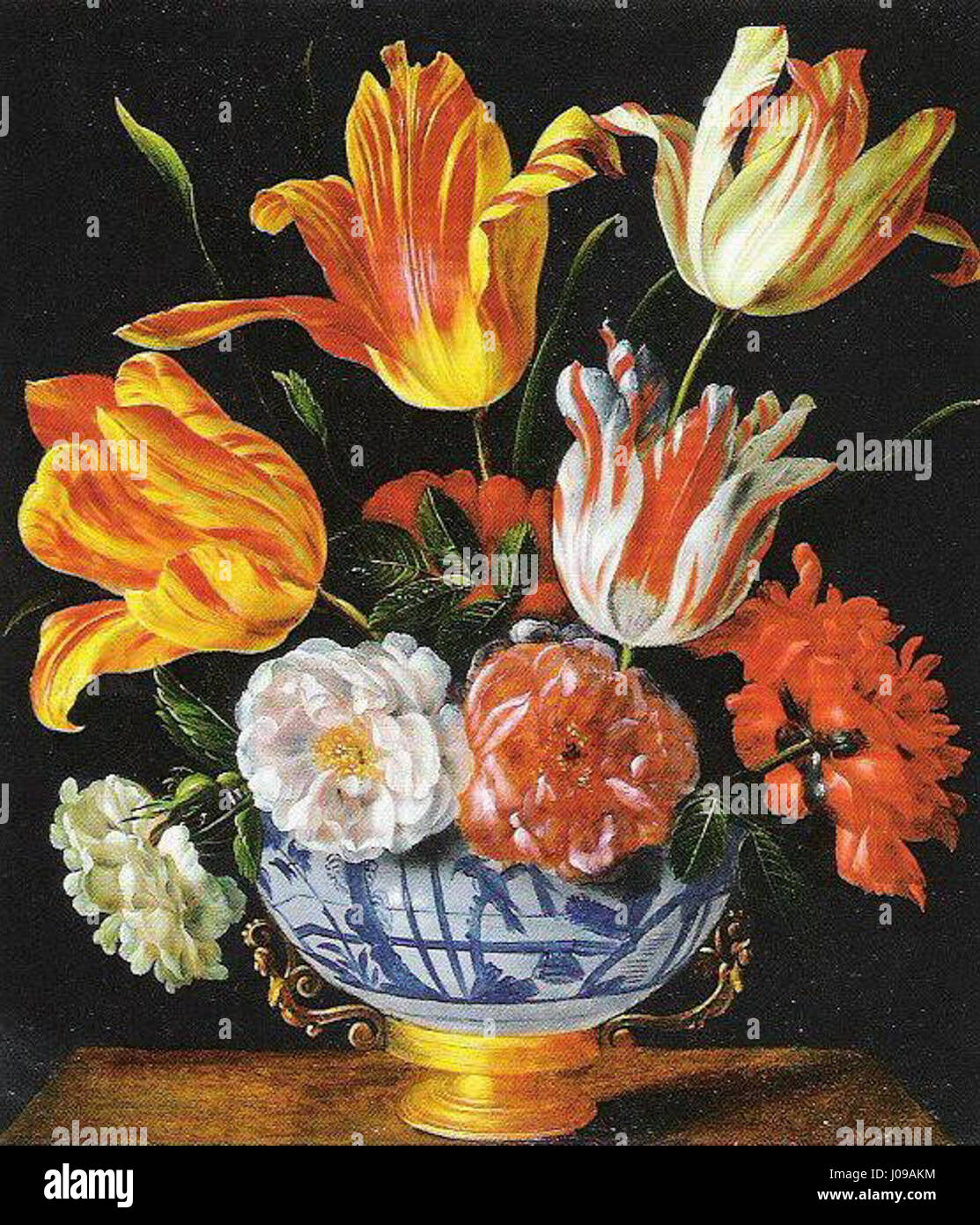 This painting by Juan van der Hamen y León features a still life with ...