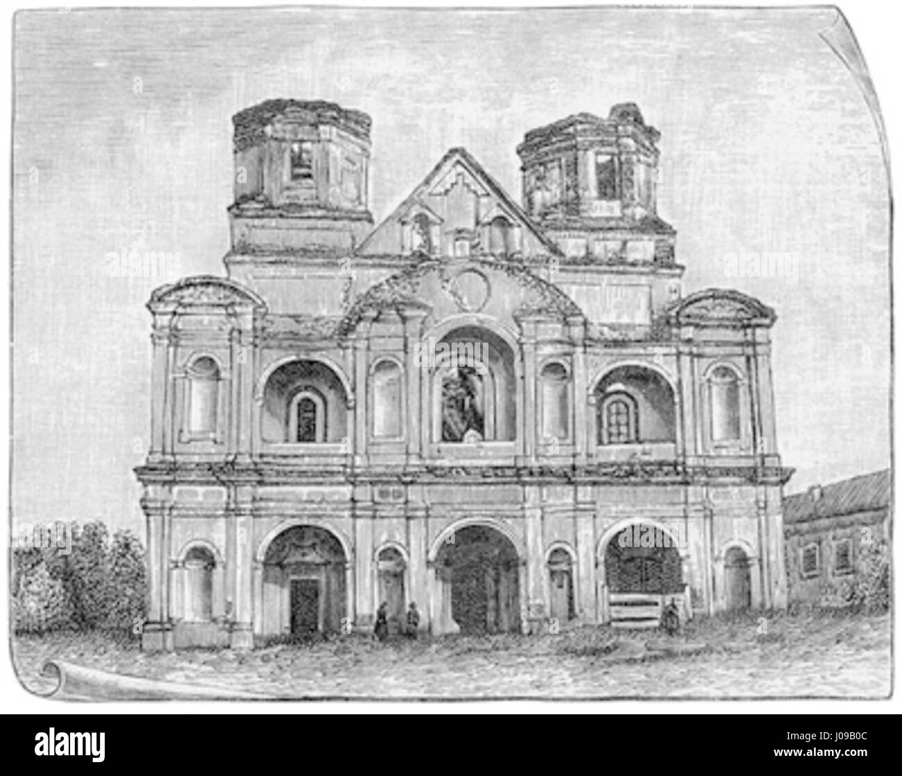 This image of the Uspenskiy Sobor, a prominent Russian Orthodox ...