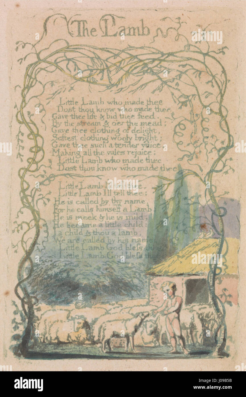 William blake the lamb hi-res stock photography and images - Alamy