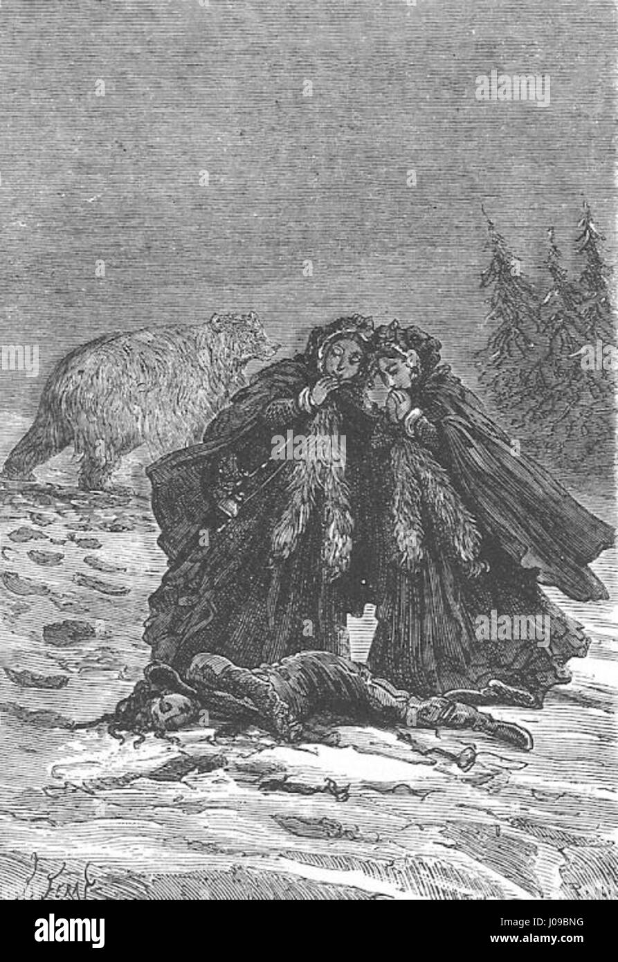 'The Fur Country' by Férat and Beaurepaire is a historical painting ...