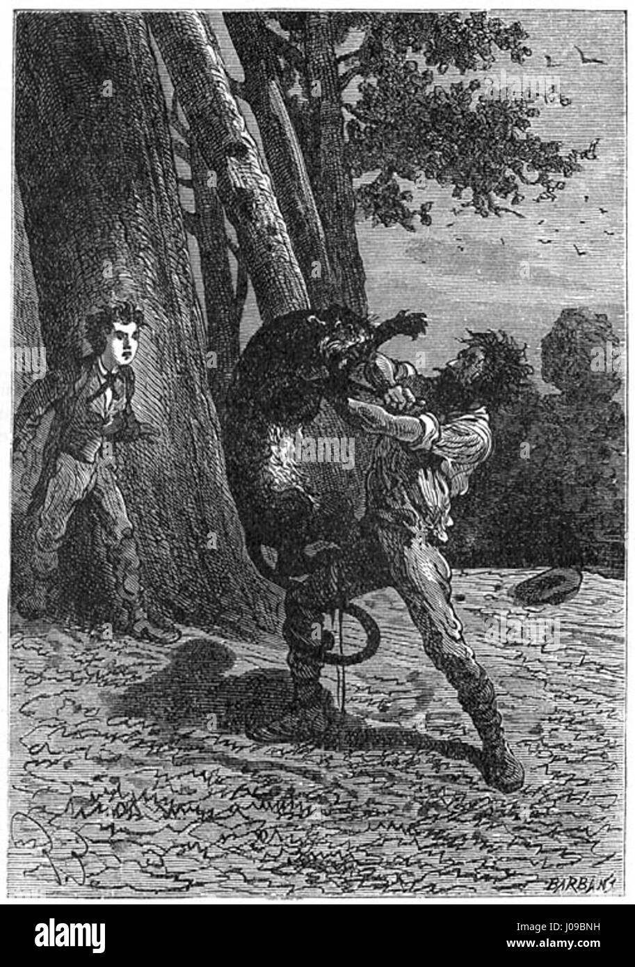 'The Mysterious Island' by Jules Fé rat is an artistic representation ...