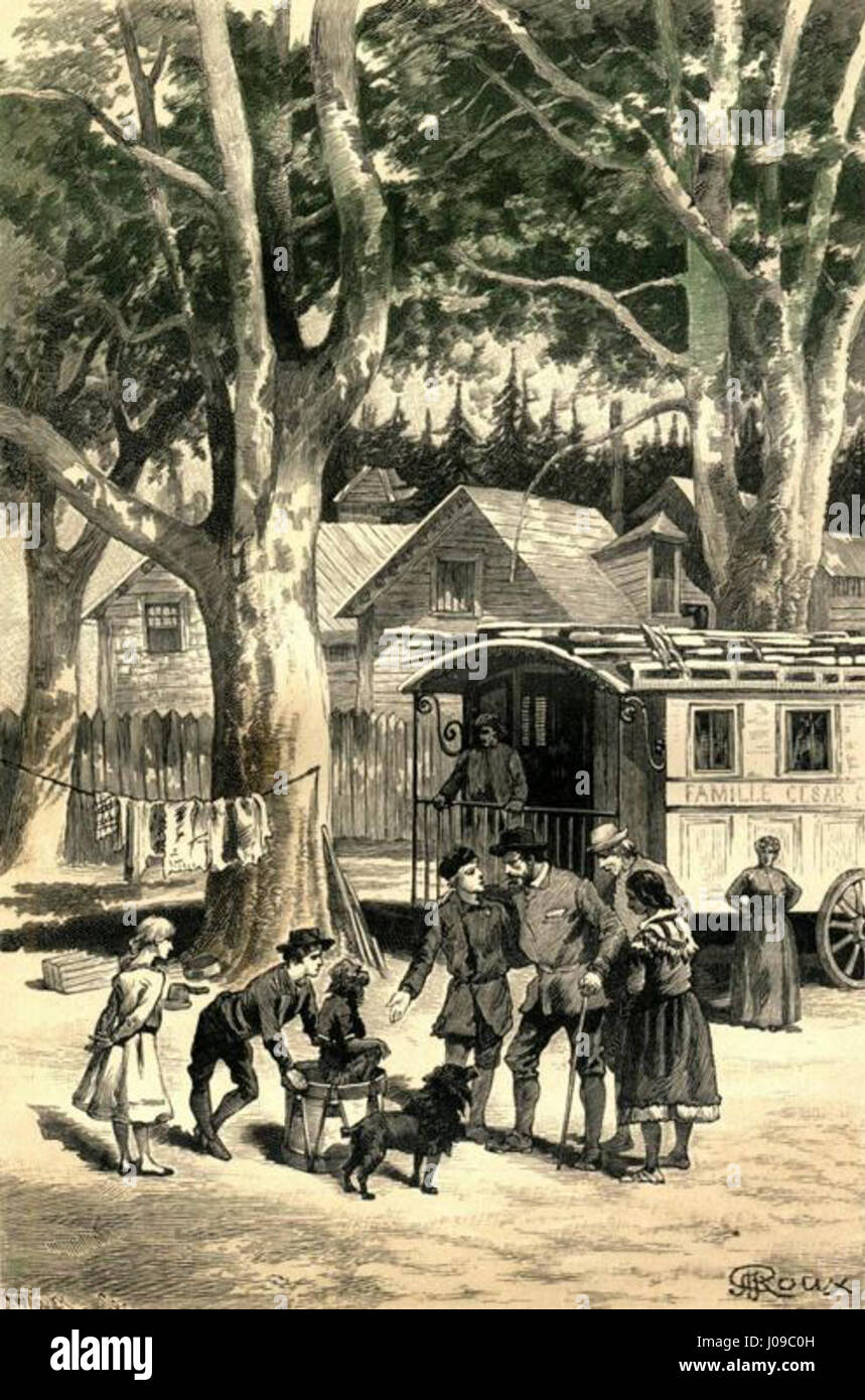 George Roux's illustration for 'César Cascabel' captures the ...