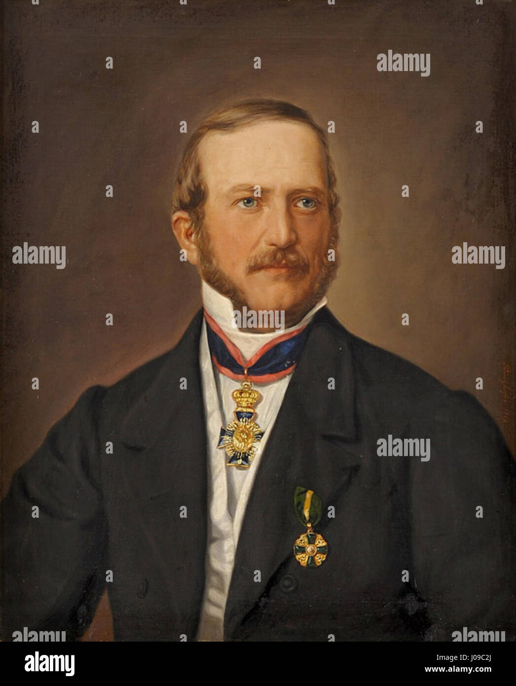 August Prinzhofer’s 'Portrait eines Ordenträgers' (Portrait of a Knight ...