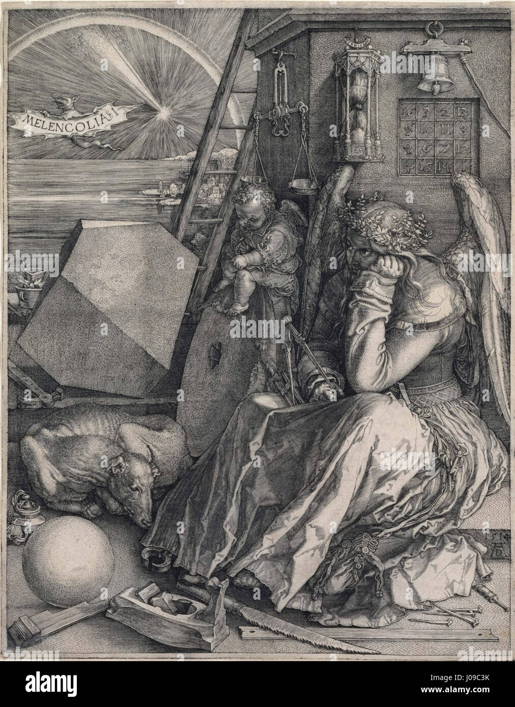 Albrecht Dürer’s 'Melencolia I' is one of his most famous engravings ...