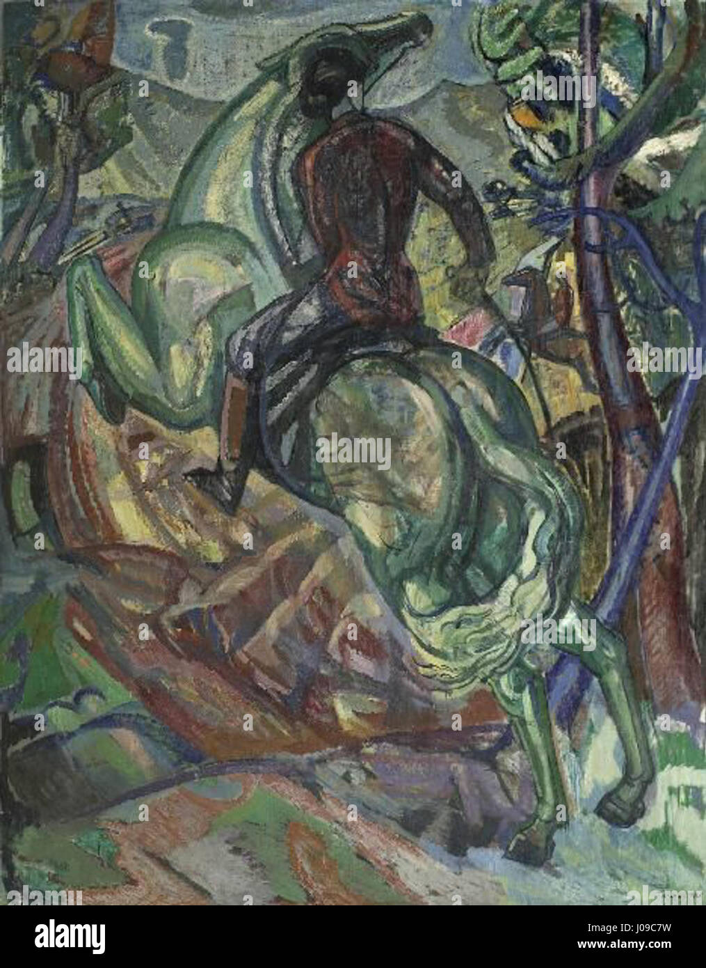 'Höstjakten' (The Autumn Hunt) by Axel Törneman portrays a hunting ...