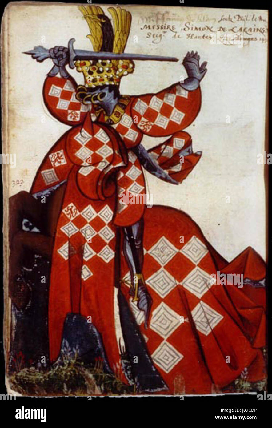 The armorial of Simon VIII de Lalaing, a notable knight of the 15th ...