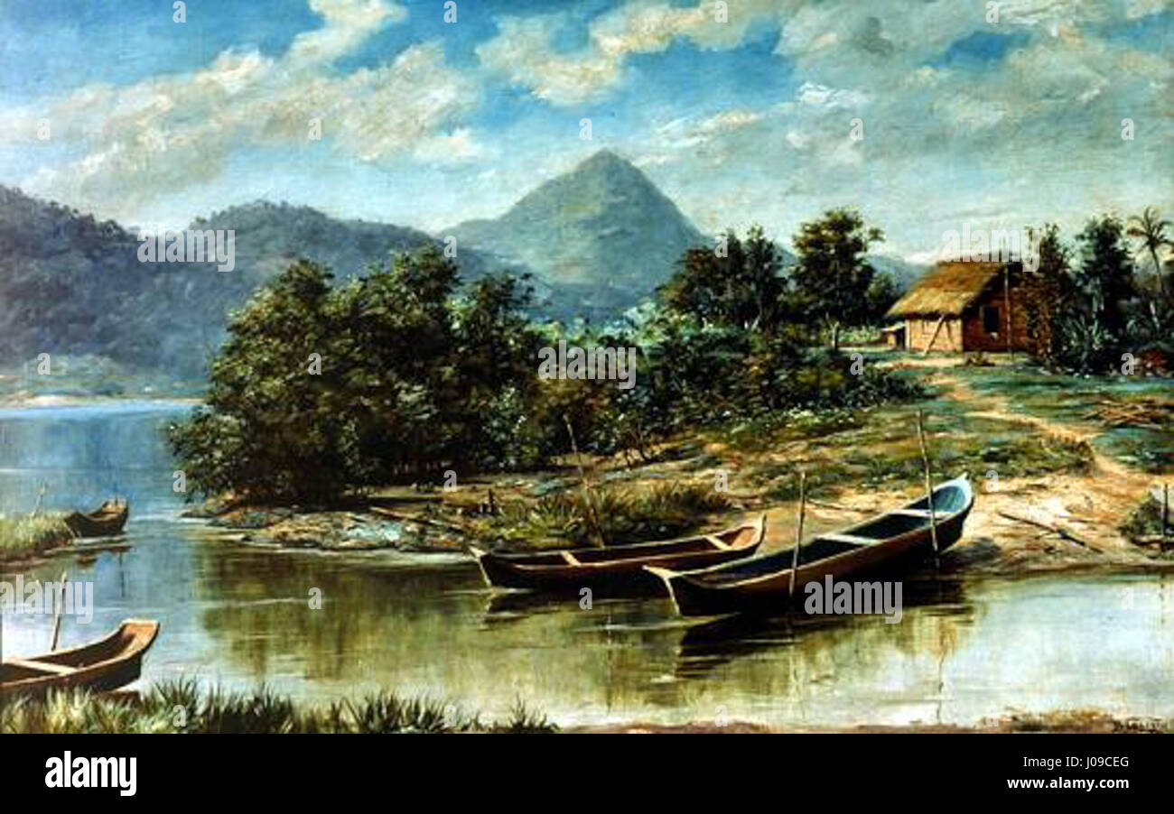 'Baía de São Vicente' by Benedito Calixto is a landscape painting ...