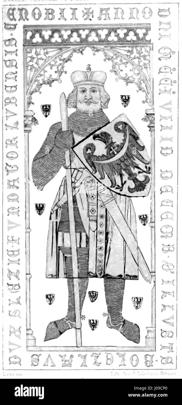 The tomb effigy of Boleslaw I Wysoki depicts the medieval Polish ruler ...