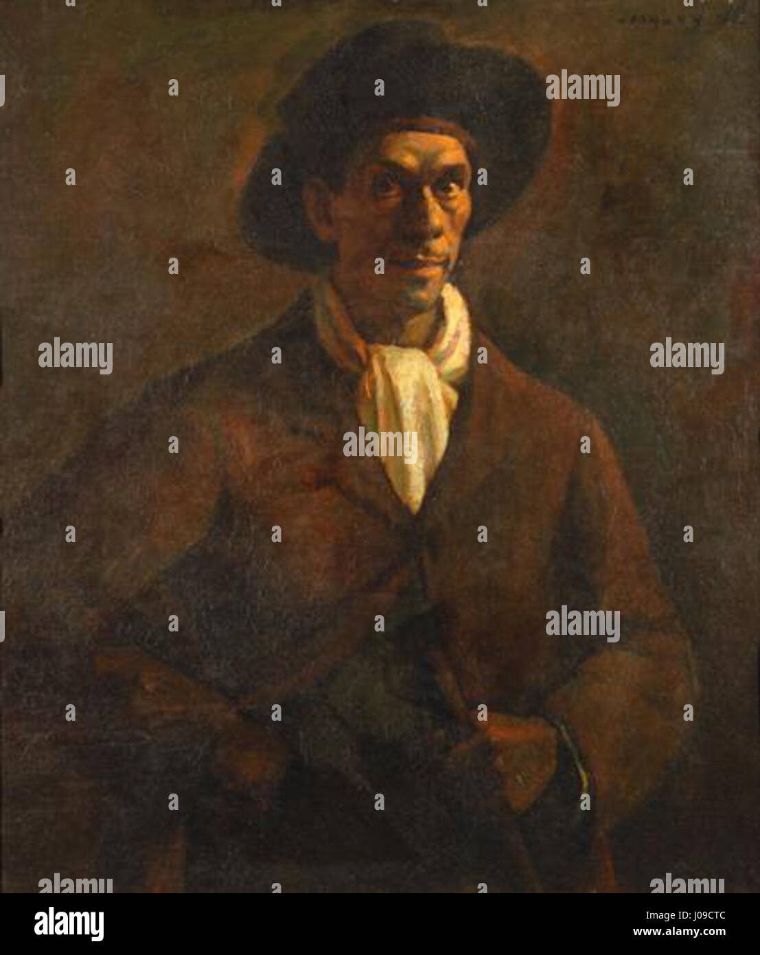 *Czigány ™narckép* (1917) is a portrait by Hungarian artist József ...