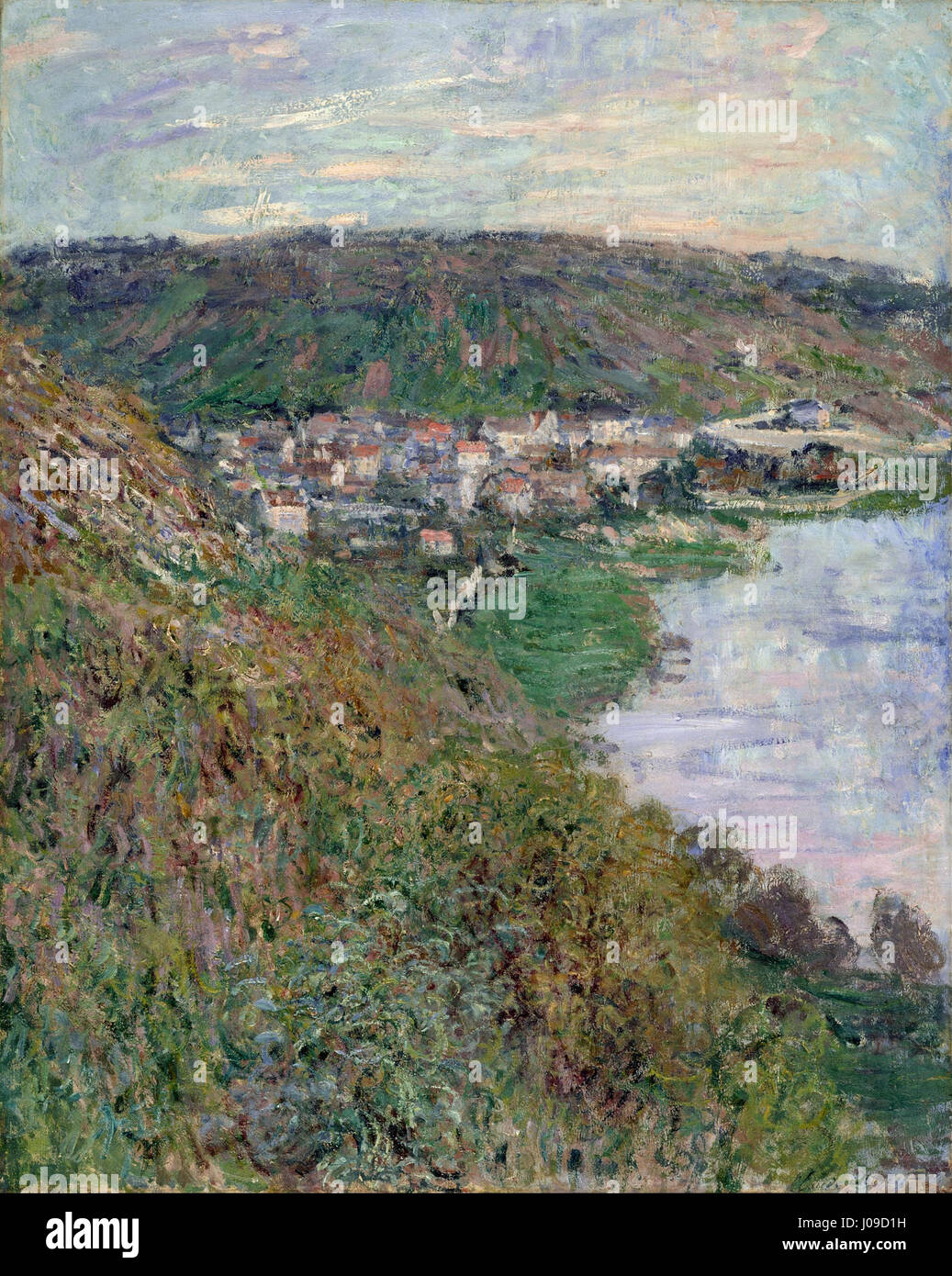 Claude Monet's 'View of Vétheuil' depicts a landscape of the French ...