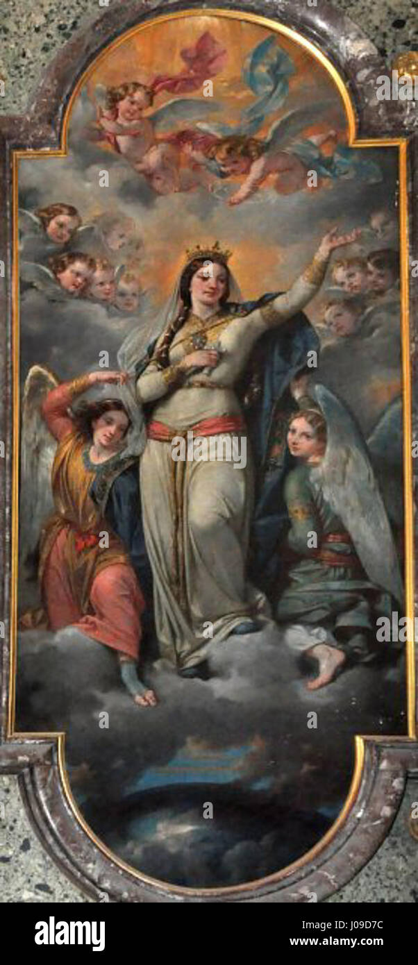 'La Glorification de Sainte Clotilde' by Devéria depicts the Catholic ...