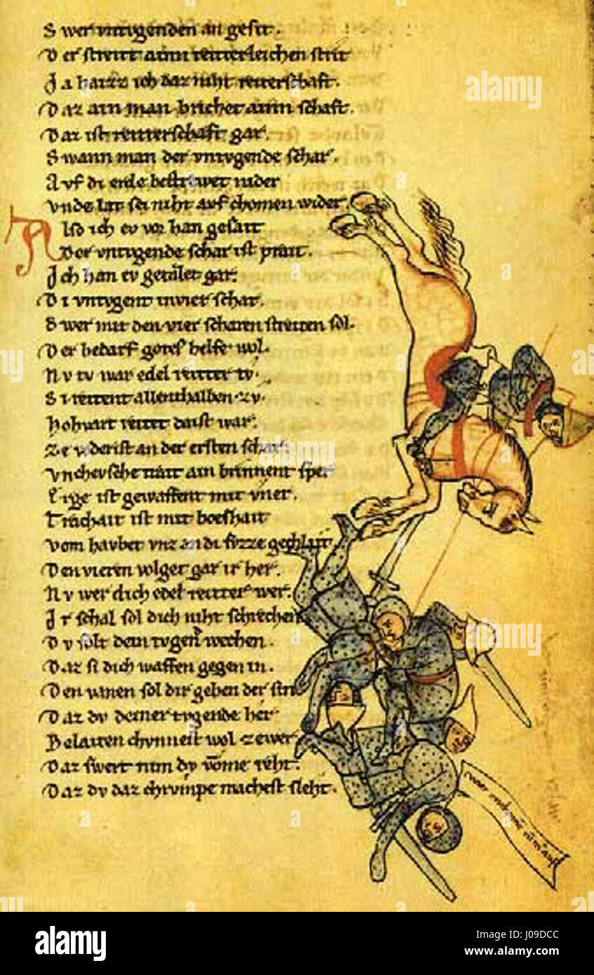 The manuscript 'Der Welsche Gast' (The Italian Guest) CPG389 f116r ...