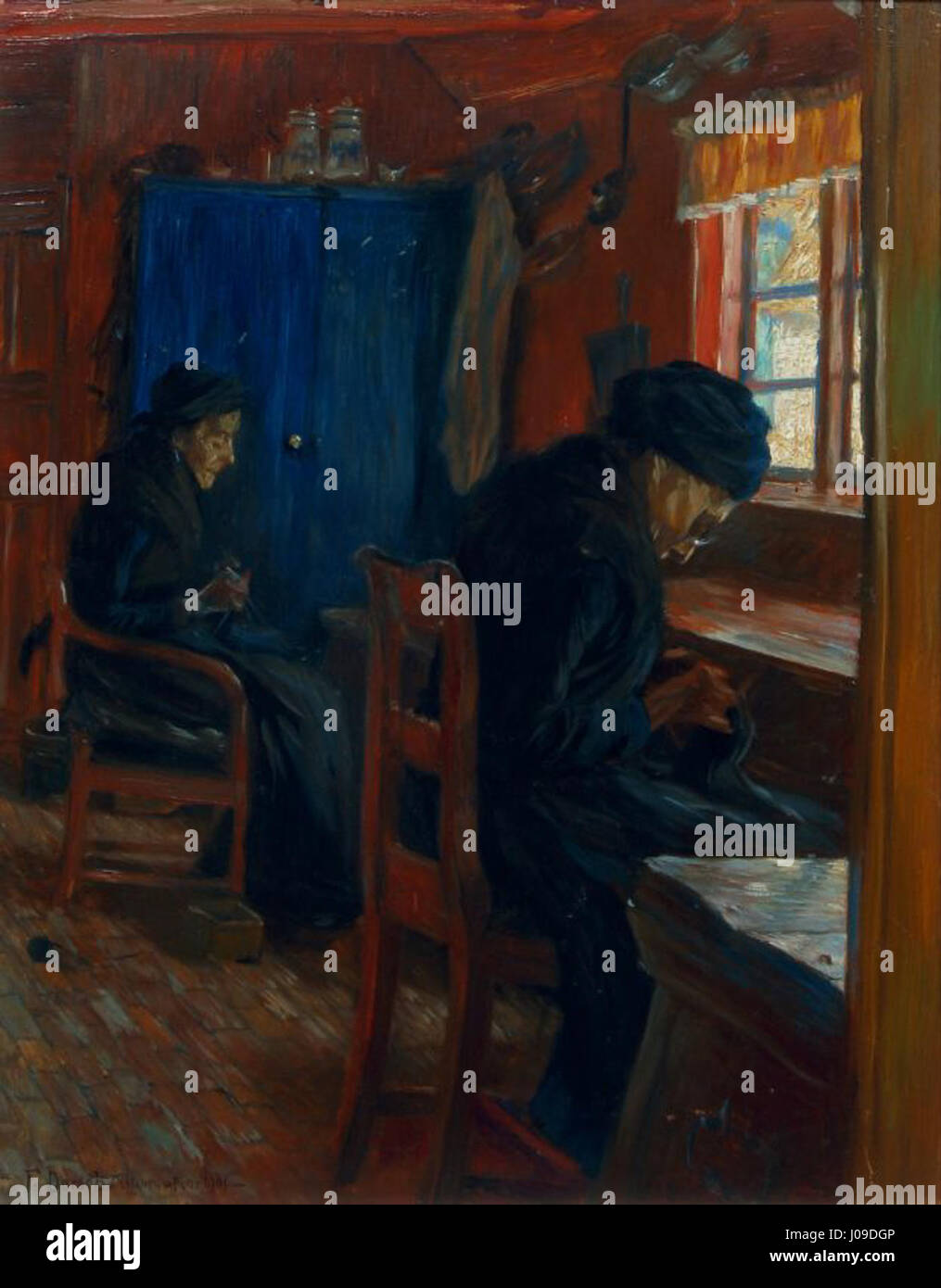 Ferdinand Dorsch’s painting, 'Oldsum auf Föhr,' from 1901, depicts the ...