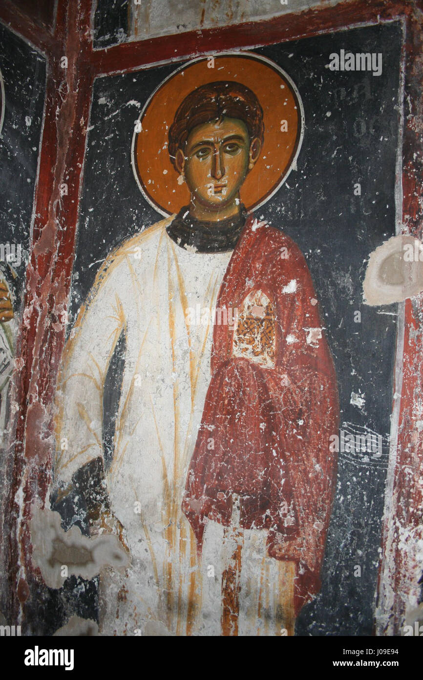 The frescoes from St. Nicholas of Varos are religious murals painted in ...