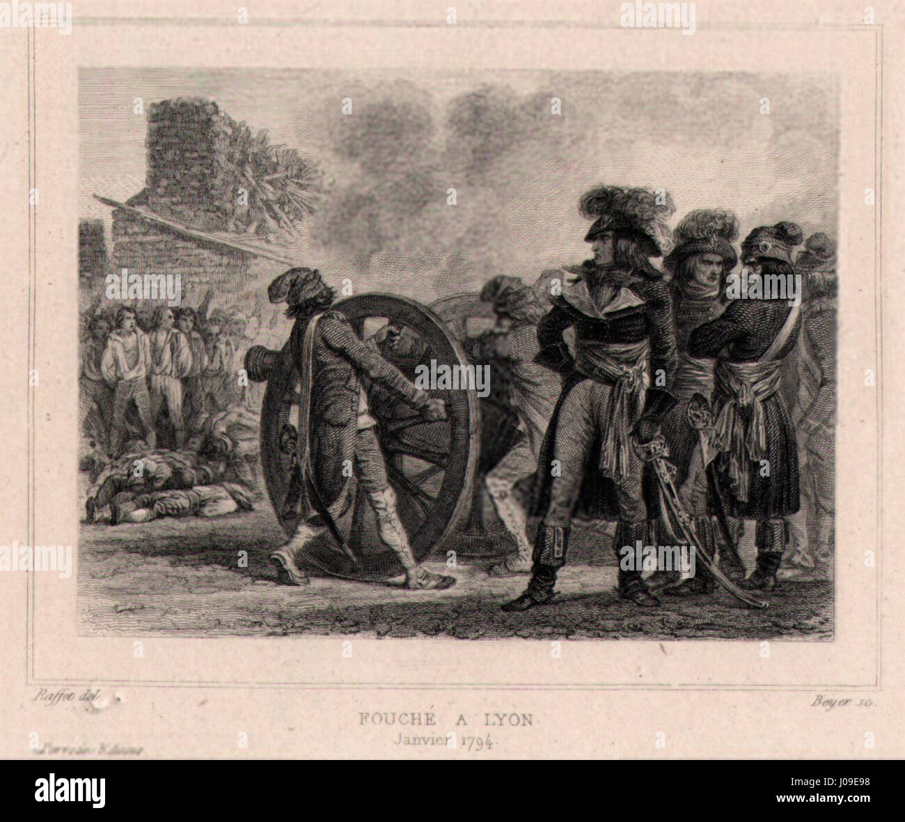 The 1834 drawing 'Fouché à Lyon' by Raffet captures Joseph Fouché, a ...