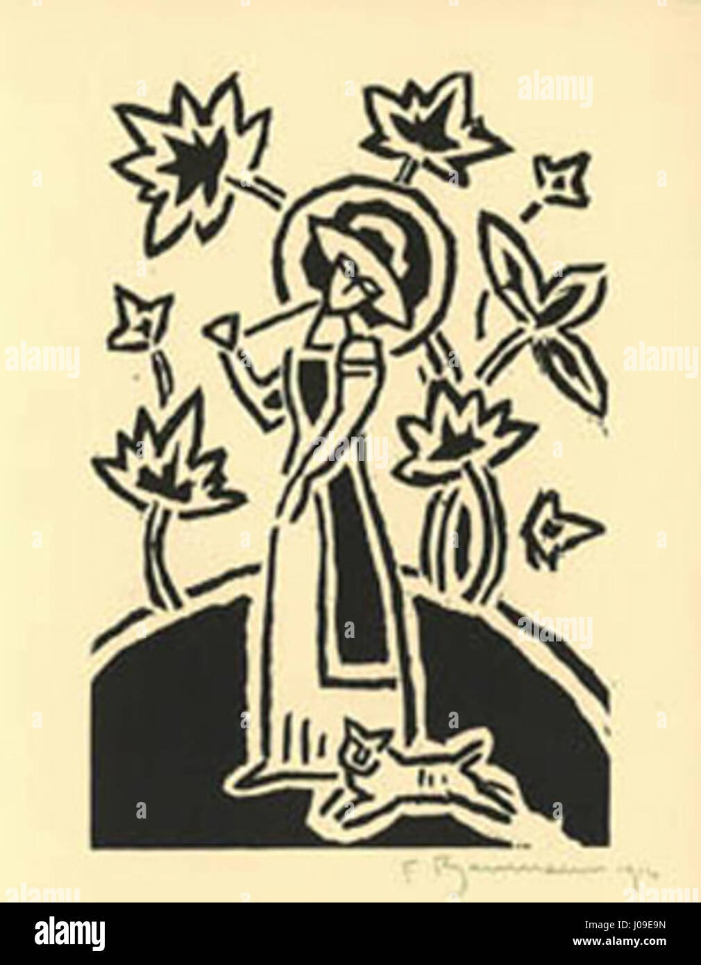 Fritz Baumann's 'Dame mit Händchen' (Lady with Little Hand) from 1914 ...